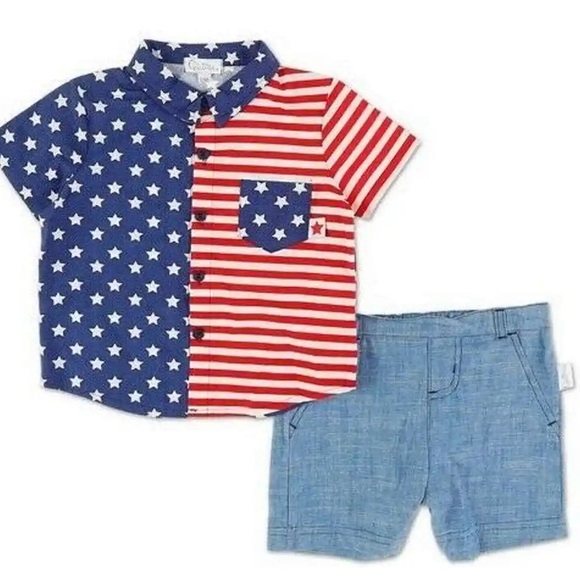 Quiltex | Matching Sets | Quiltex American Flag 4th Of July Set 36m ...